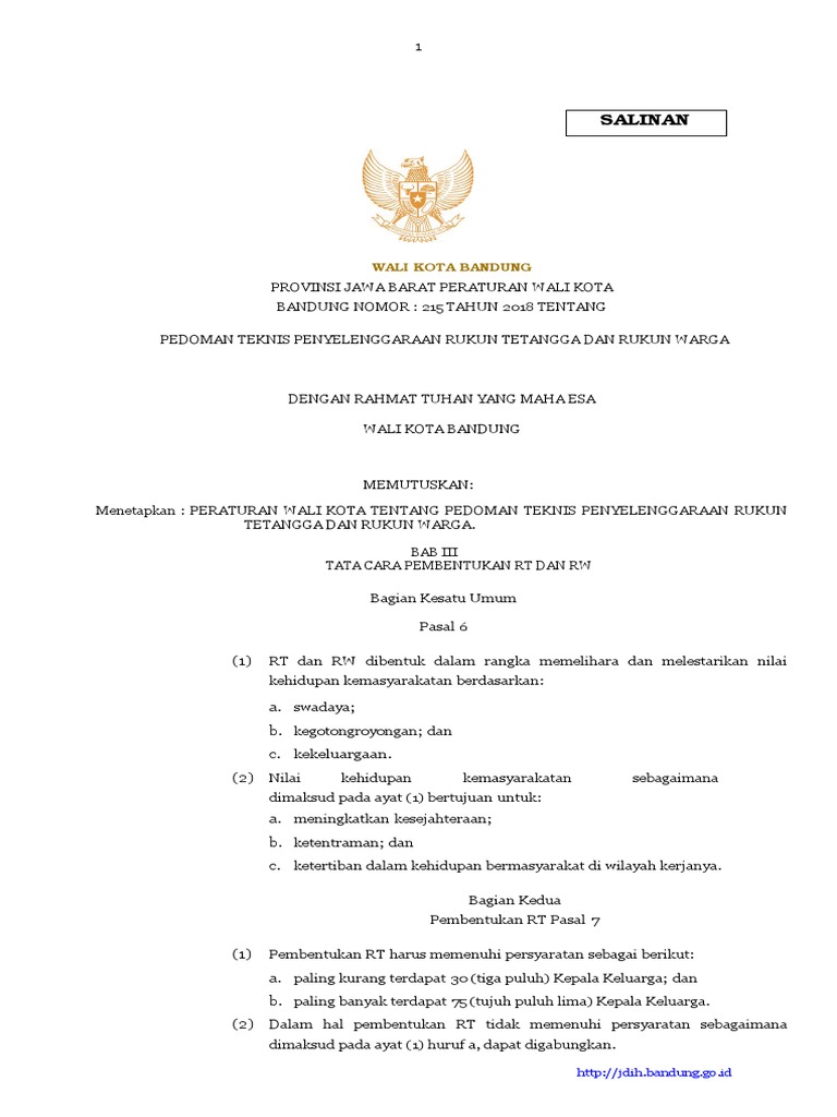 Tata Cara Pemilihan Rt Rw | PDF