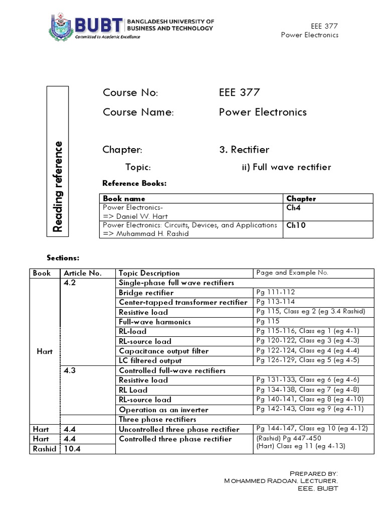 Full Wave Rectifier | PDF | Rectifier | Power Electronics