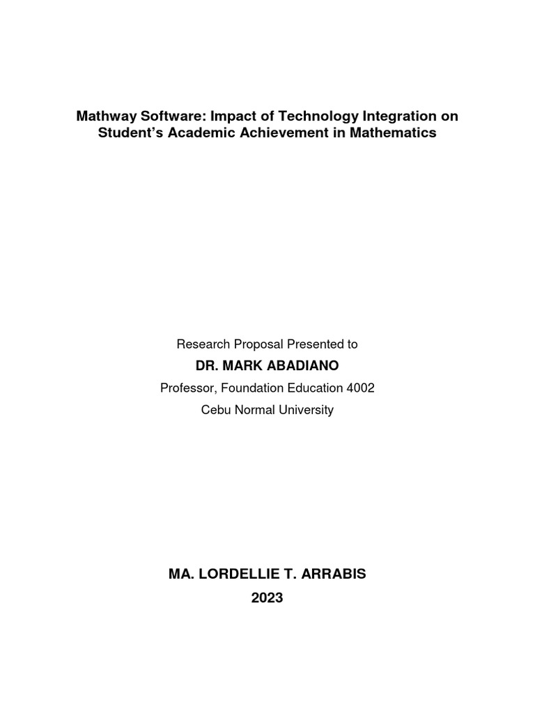 Stat Research-Proposal | PDF | Learning | Mathematics