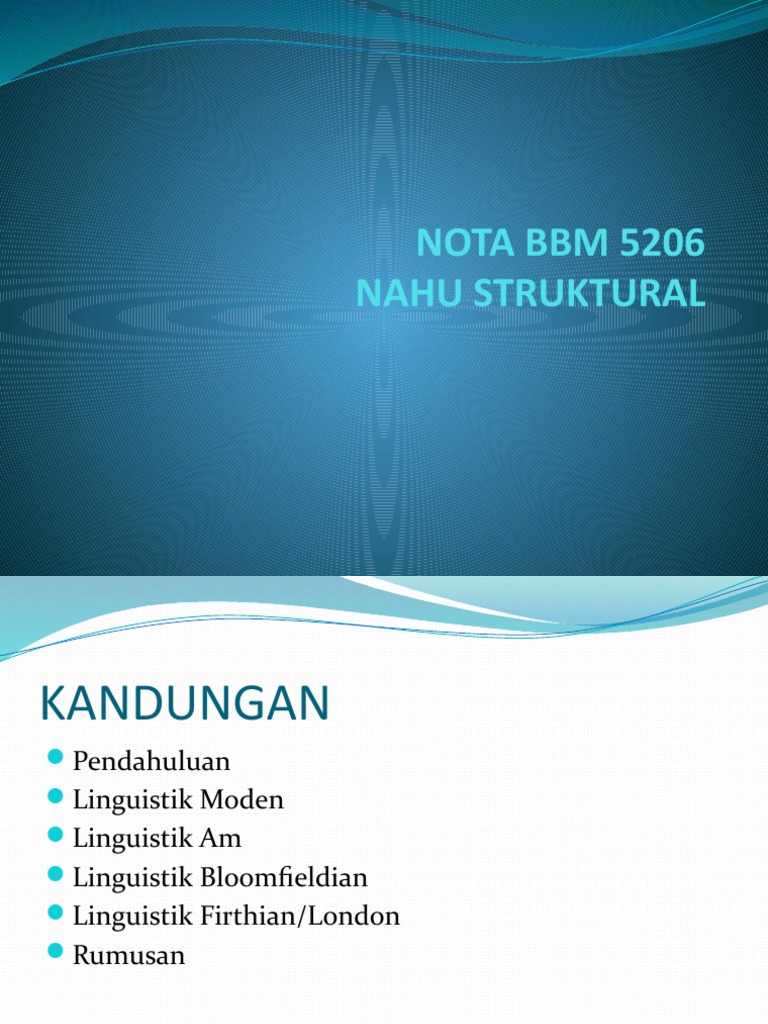 Nahu Struktural BBM5206 | PDF
