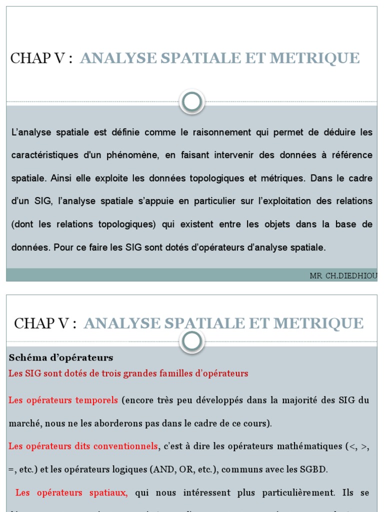 Analyse Spatiale | PDF | Système d'information géographique | Analyse spatiale