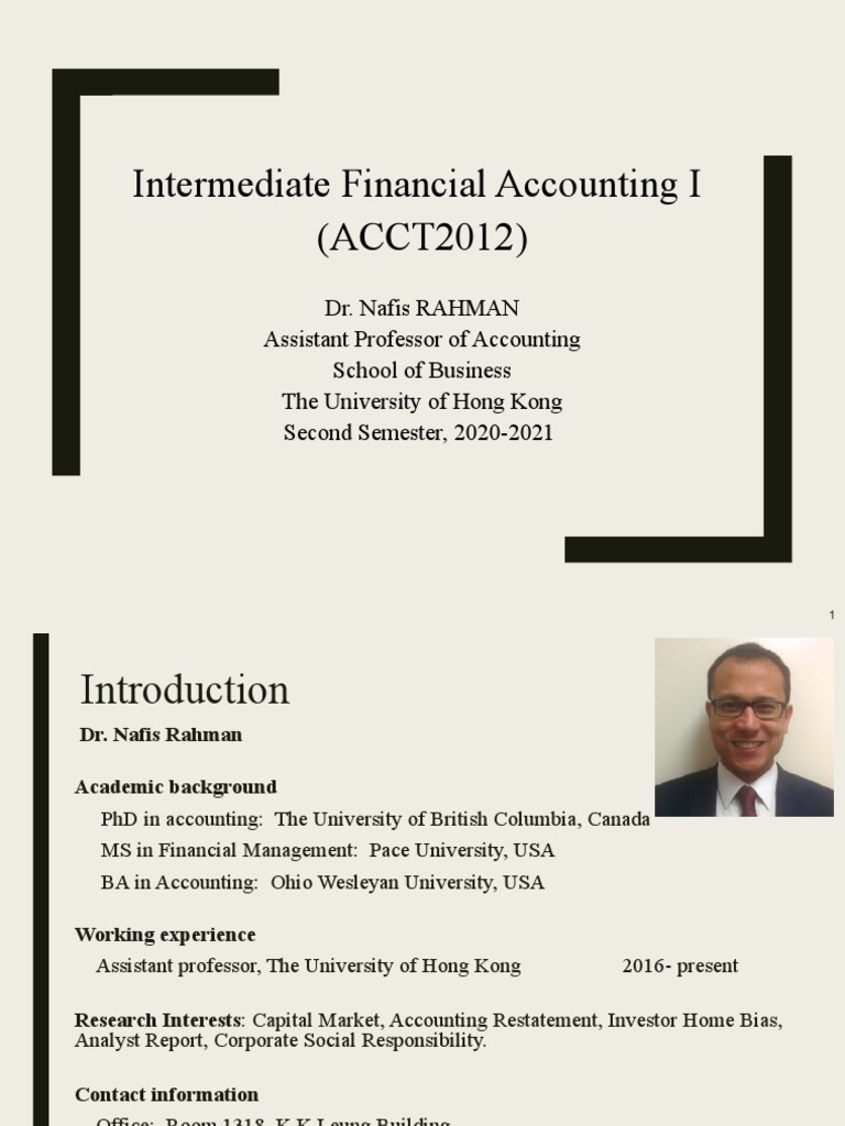 Introduction 2021 Nafis Rahman Updated | PDF | Accounting | Textbook