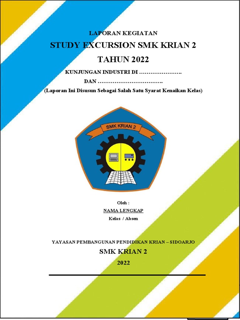 Contoh Cover Laporan Kunjungan Industri | PDF