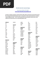 Tier 2 Vocabulary List by Grade Level INTERACTIVE | PDF
