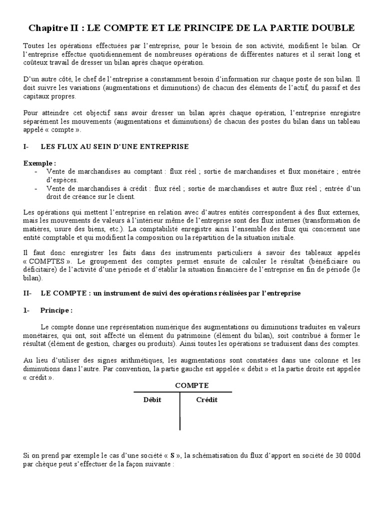 Comprendre le Compte et la Partie Double | PDF | Comptabilité | Banques