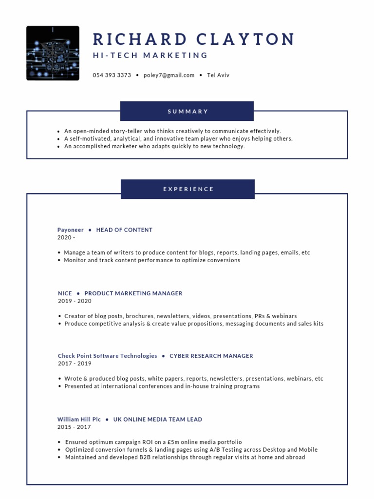 Richard Clayton CV | PDF | Customer Relationship Management | Marketing Richard Clayton CV | PDF | Customer Relationship Management | Marketing