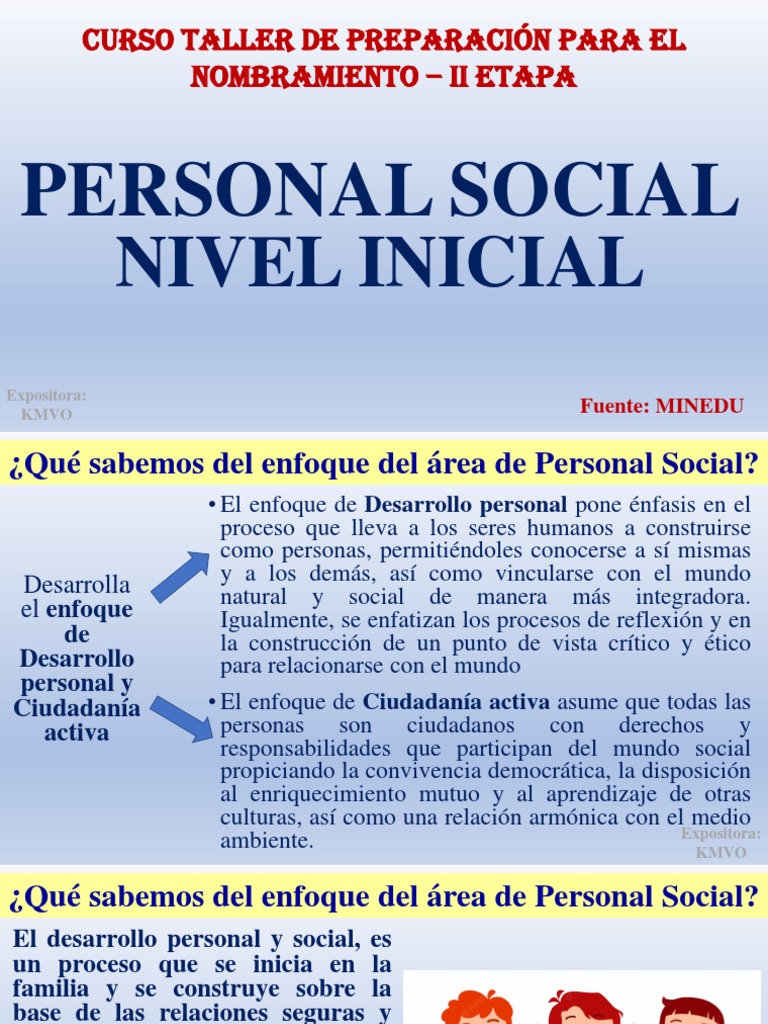 Enfoques del Área de Personal Social | PDF | Salón de clases | Sociedad
