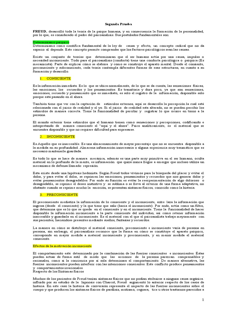 Teoría Freudiana de la Psique Humana | PDF | Carné de identidad | Mente ...