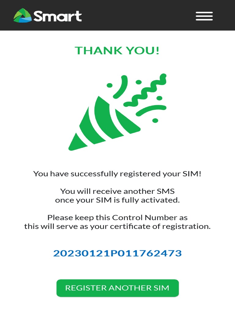 Smart SIM Registration | PDF