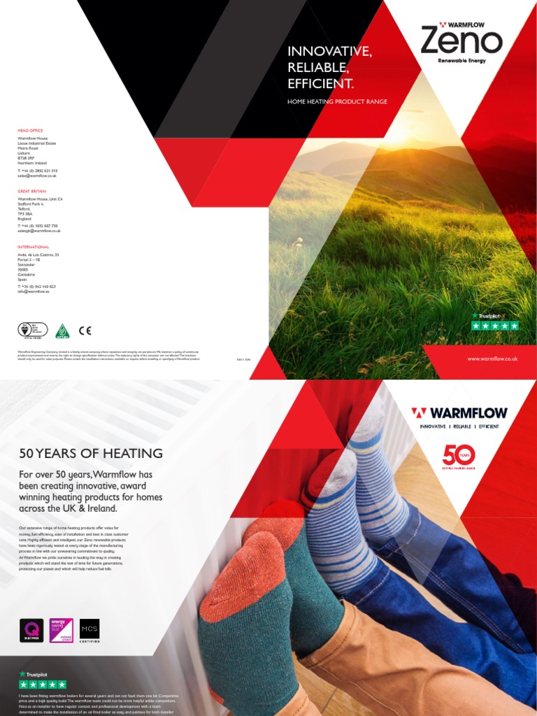 Warmflow Renewables Brochure | PDF | Heat Pump | Pump