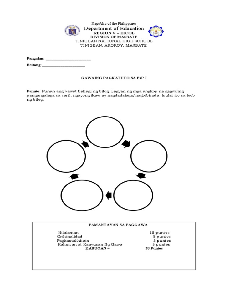 LEARNING ACTIVITY SHEET IN EsP 7 | PDF