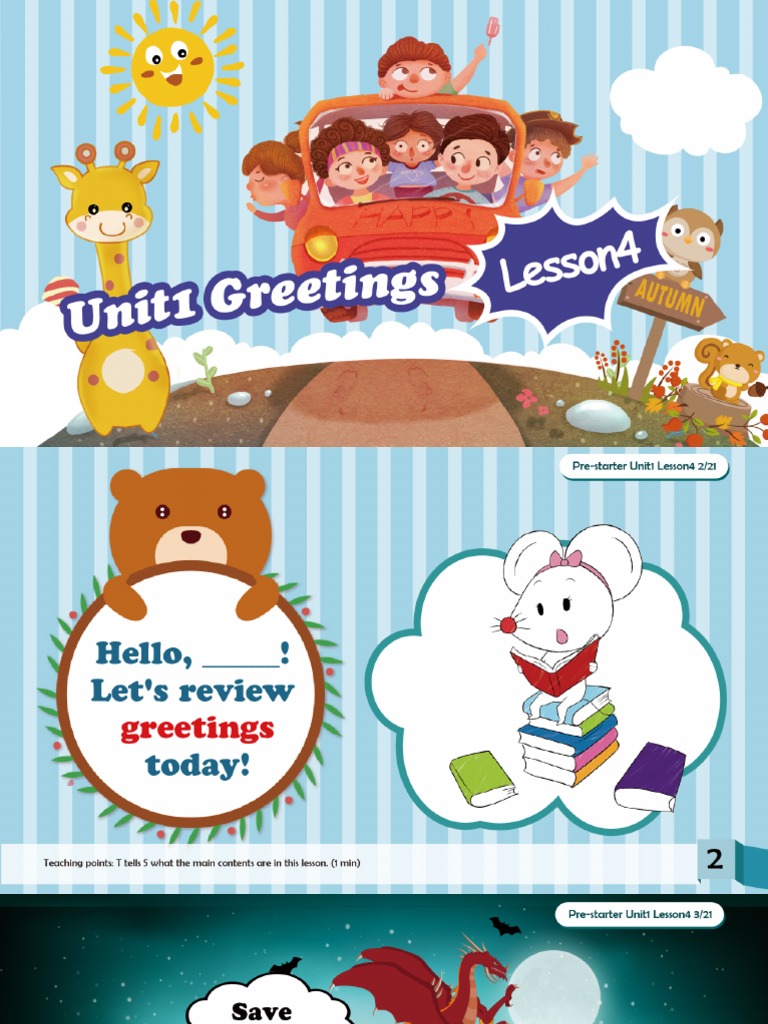 Pre Starter U01 L04 | PDF