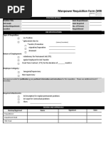 HR-MRF (Manpower Request Form) | PDF