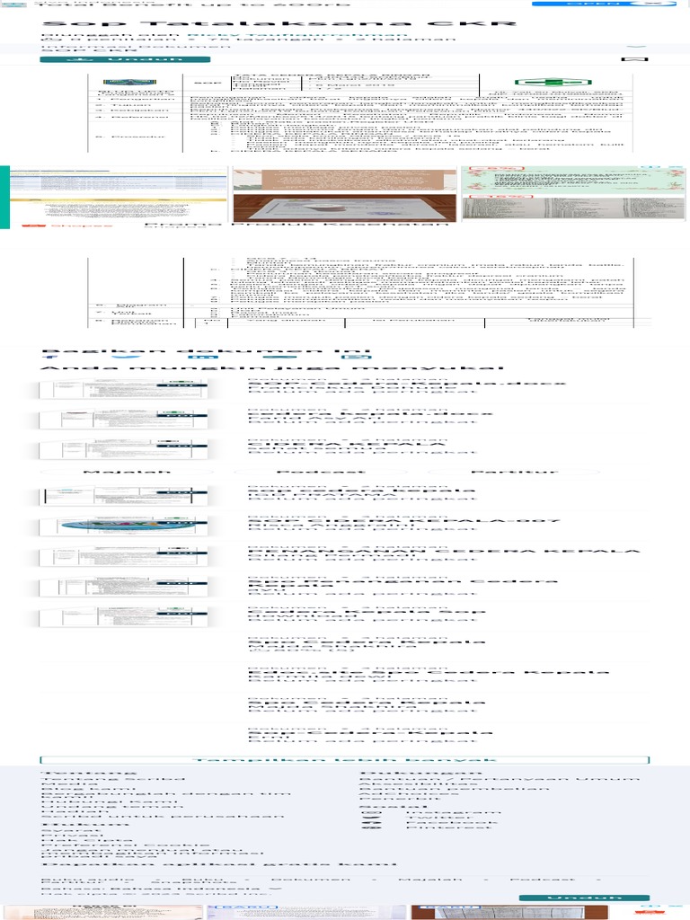 Sop Tatalaksana CKR PDF | PDF