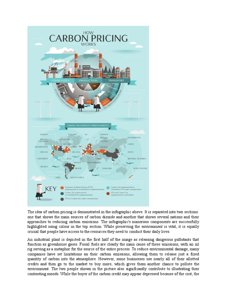 Carbon Emissions and Pricing Infographic | PDF | Carbon Tax ...