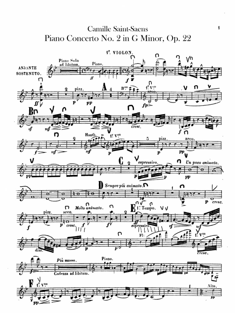 Saint Saens Concerto 2 | PDF