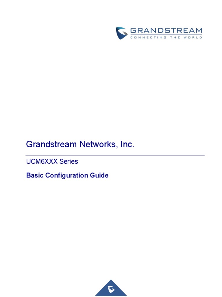 UCM6xxx Basic Configuration Guide | PDF | Interactive Voice Response ...