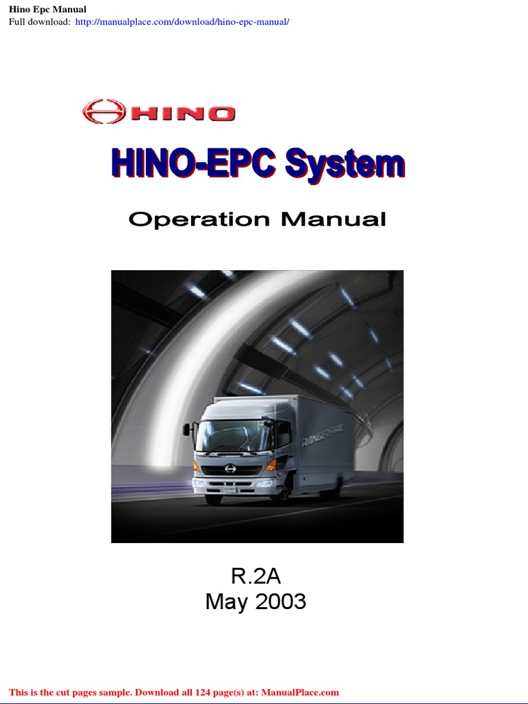Hino Epc Manual | PDF | Microsoft Windows | Software