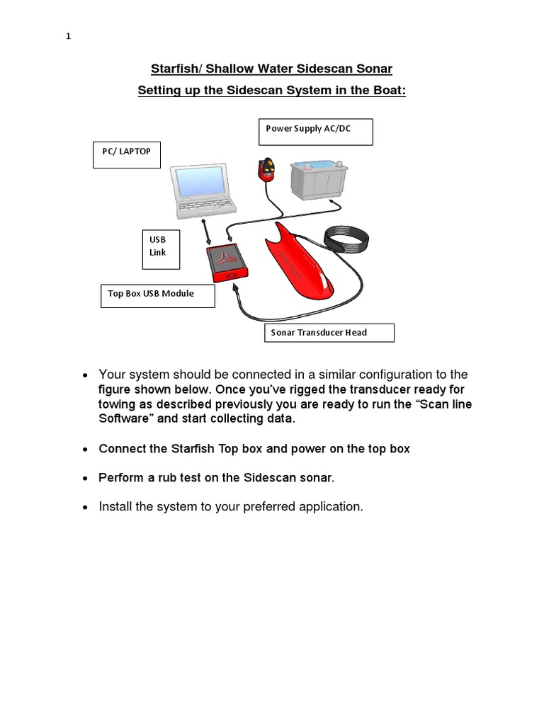 STARFISH Setup Method | PDF | Sonar | Manufactured Goods