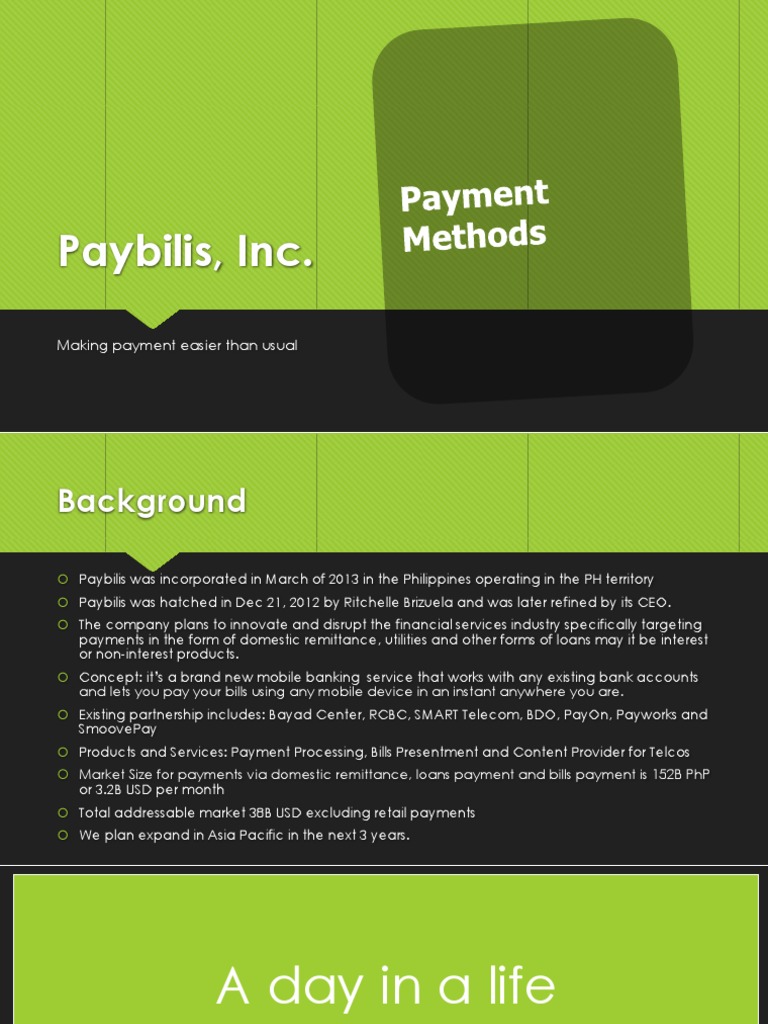Paybilis - Payment Methods | PDF