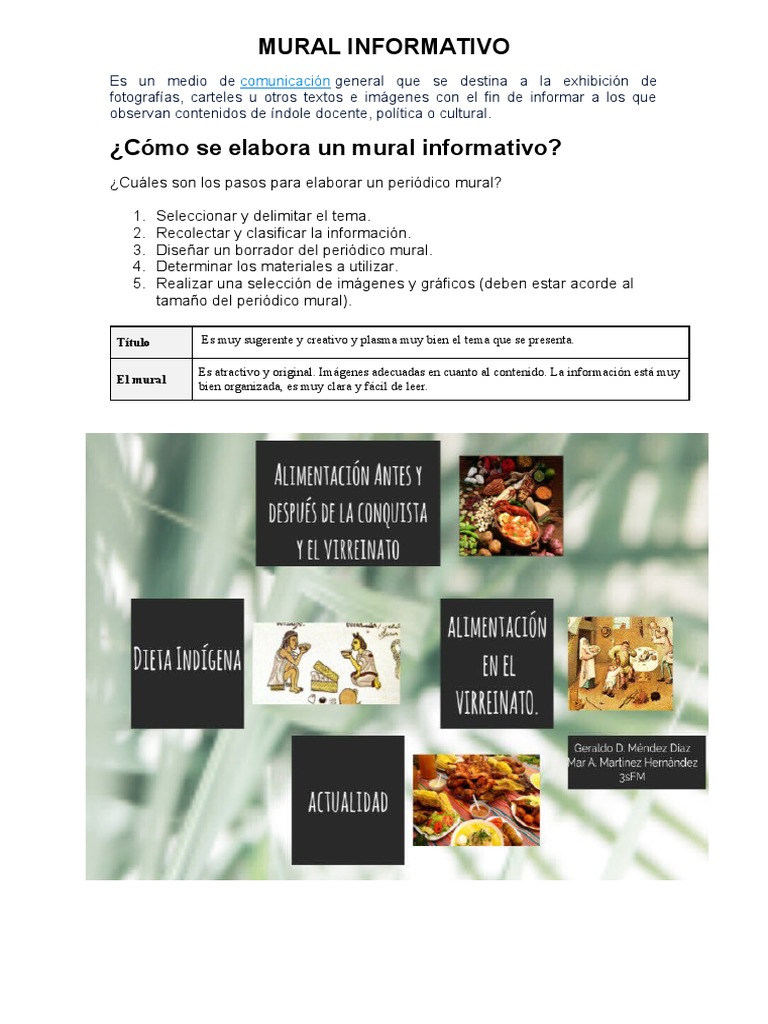 Mural Informativo | PDF