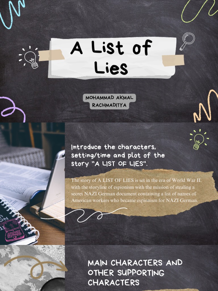 Summary A LIST OF LIES | PDF | Espionage