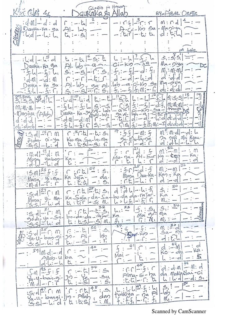 Daukaka Ga Allah by Abel Obaje | PDF