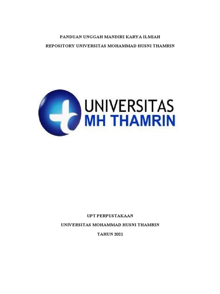 Panduan Unggah Repository Umht | PDF | Komputer | Teknologi & Rekayasa