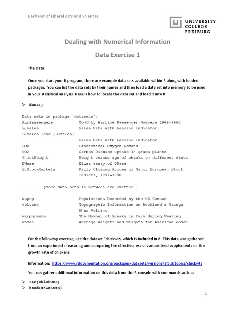 DNI 2023 Data Exercise Sheet 1, Marlene Payer | PDF