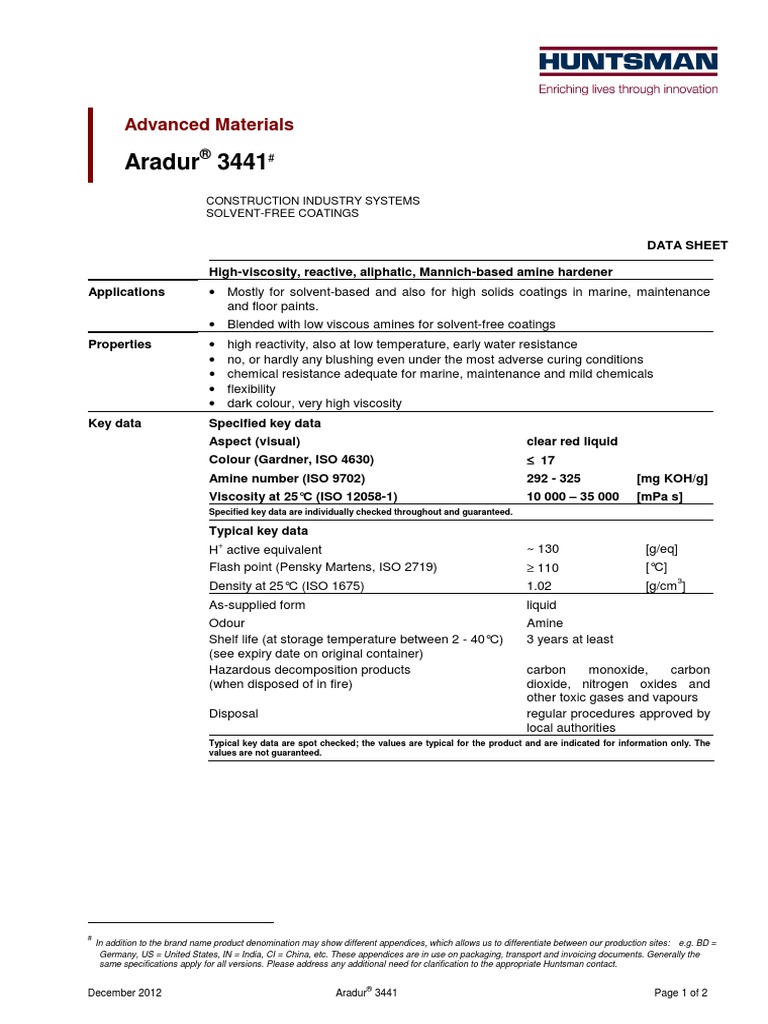 Aradur 3441 | PDF