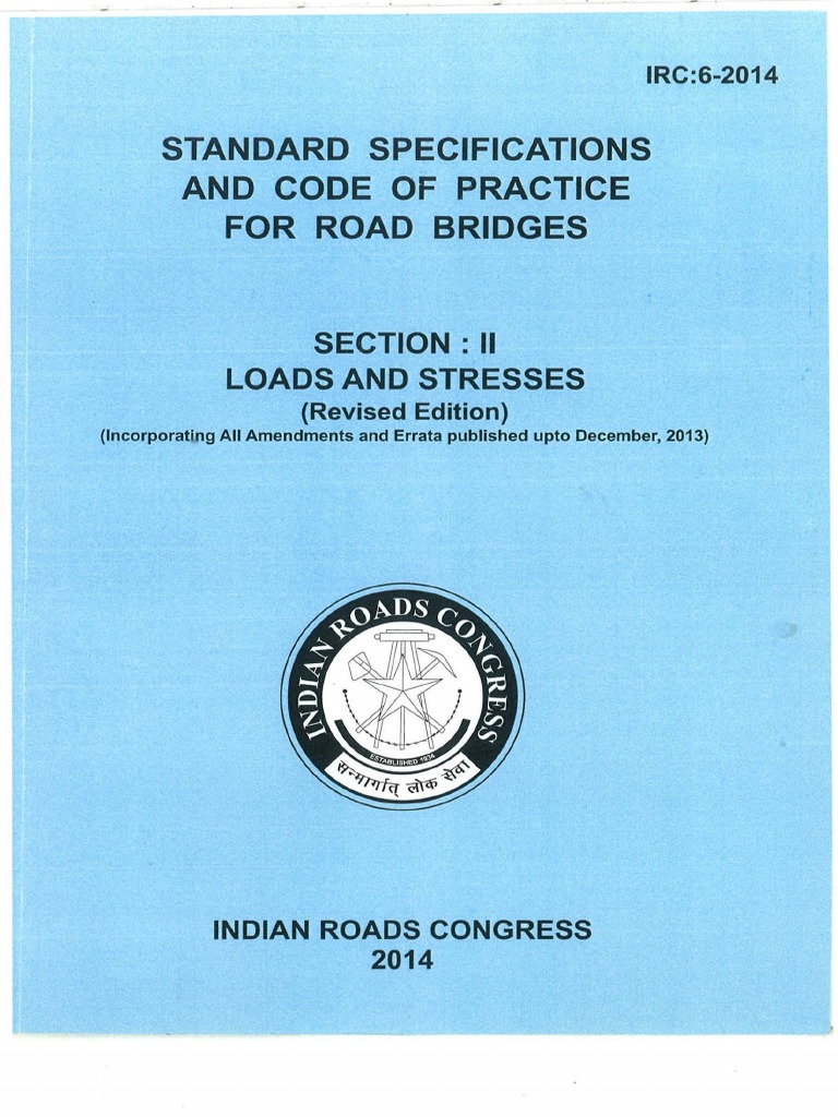 Irc 6 2014 | PDF | Force | Bridge