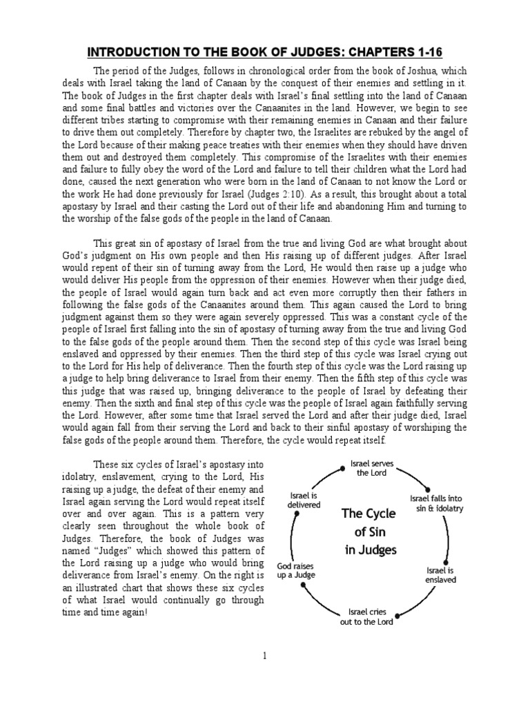 0a.judges 1-16 Introduction | Download Free PDF | Book Of Judges ...