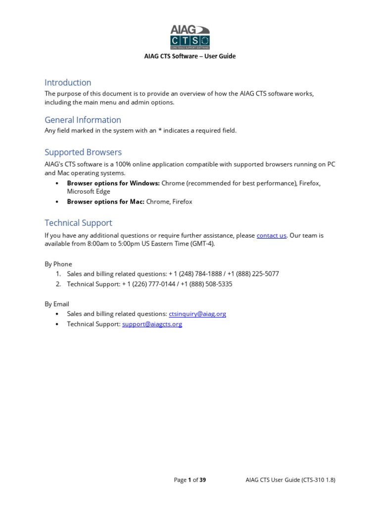 Aiag Cts Guide | PDF