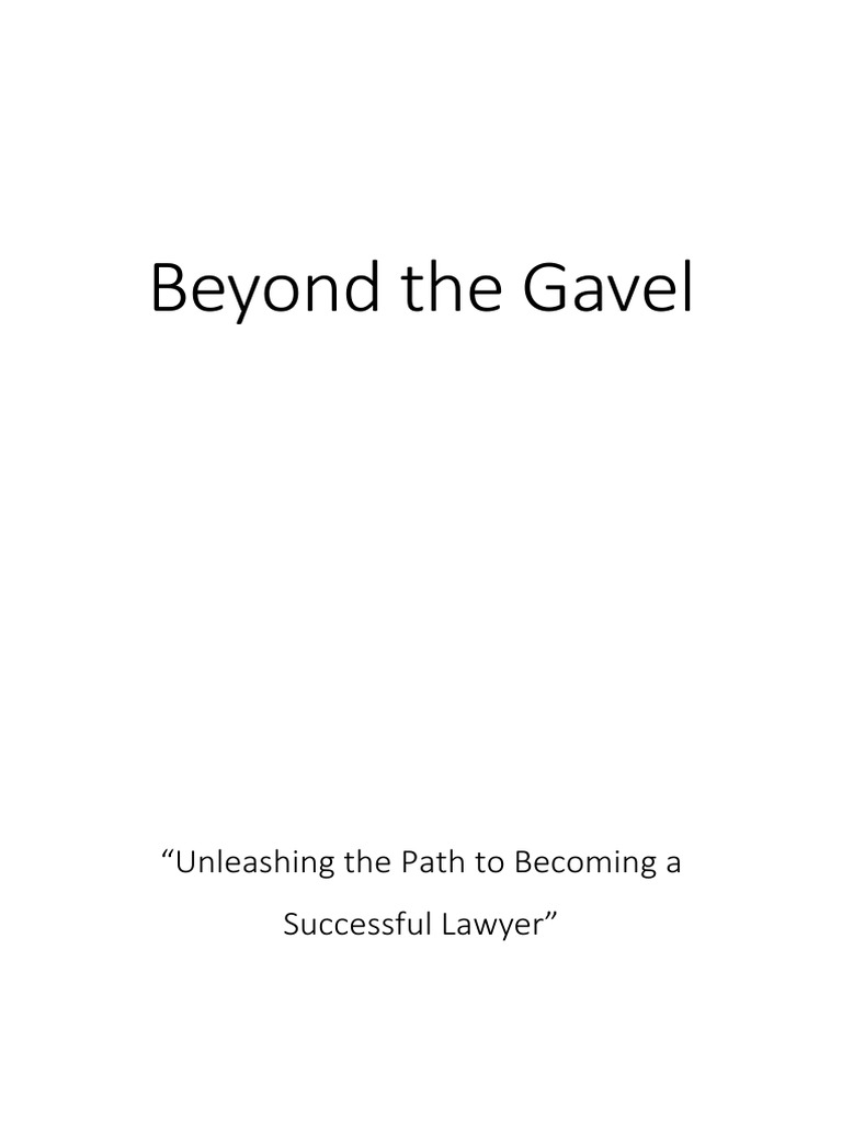 Beyond The Gavel | PDF | Psychological Resilience | Mentorship
