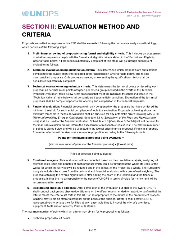 Consultant Services - 6 Solicitation - RFP 04 Section II, III, IV, V ...