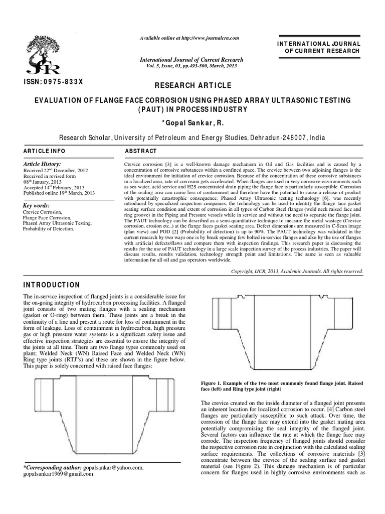 PAUT For Flanges | PDF | Corrosion | Pipe (Fluid Conveyance)