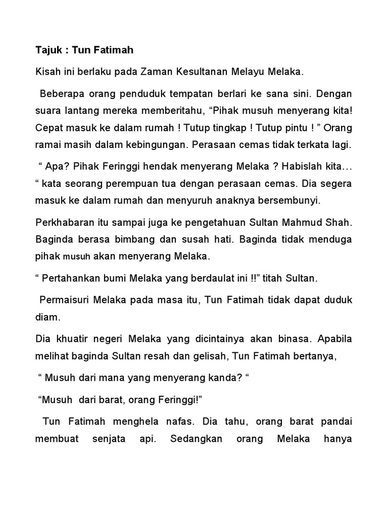 Tun Fatimah 3 | PDF