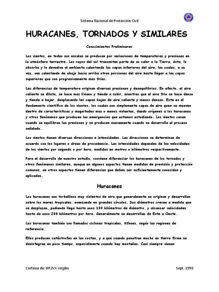 HURACANES | PDF | Ciclones tropicales | Tornados