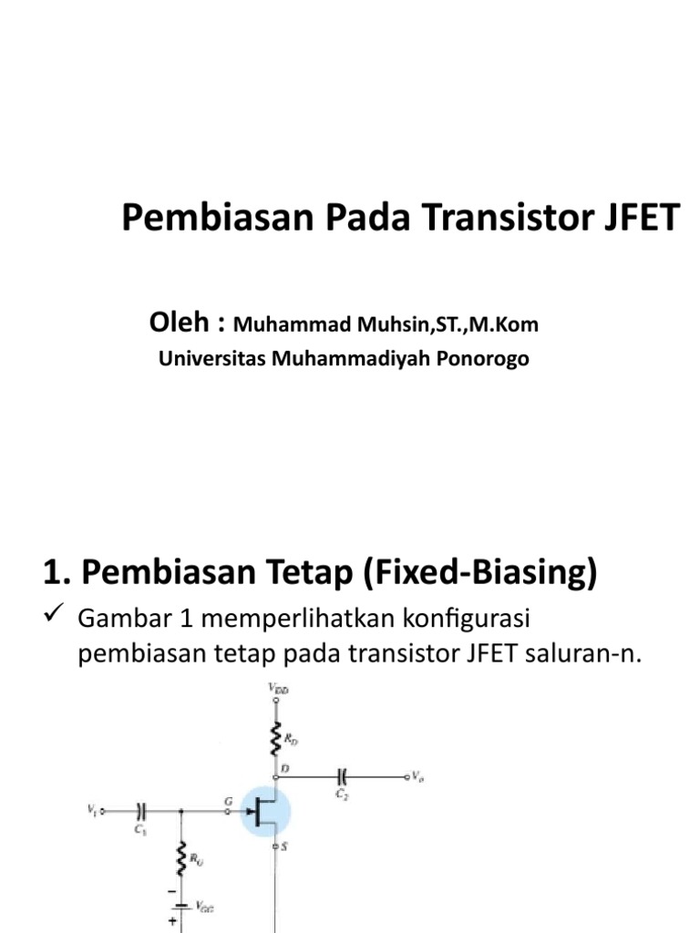 Pembiasan-Pada-Transistor-JFET 03 | PDF
