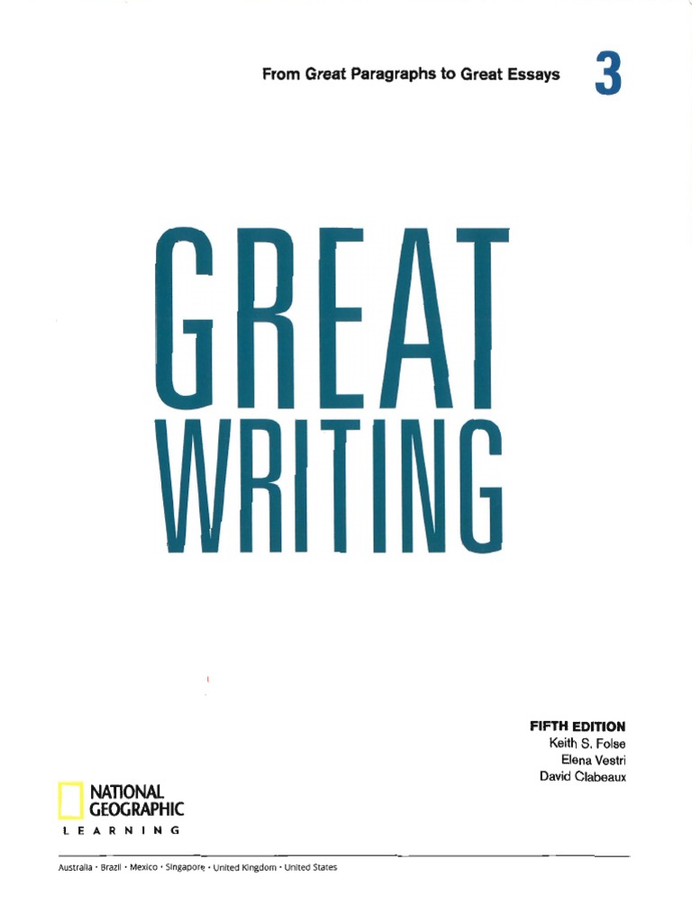 National Geographic Great Writing 5th Ed - 3 Student Book | PDF