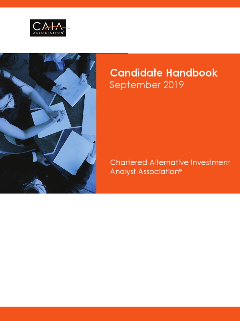 CAIA Handbook | PDF | Identity Document | Curriculum