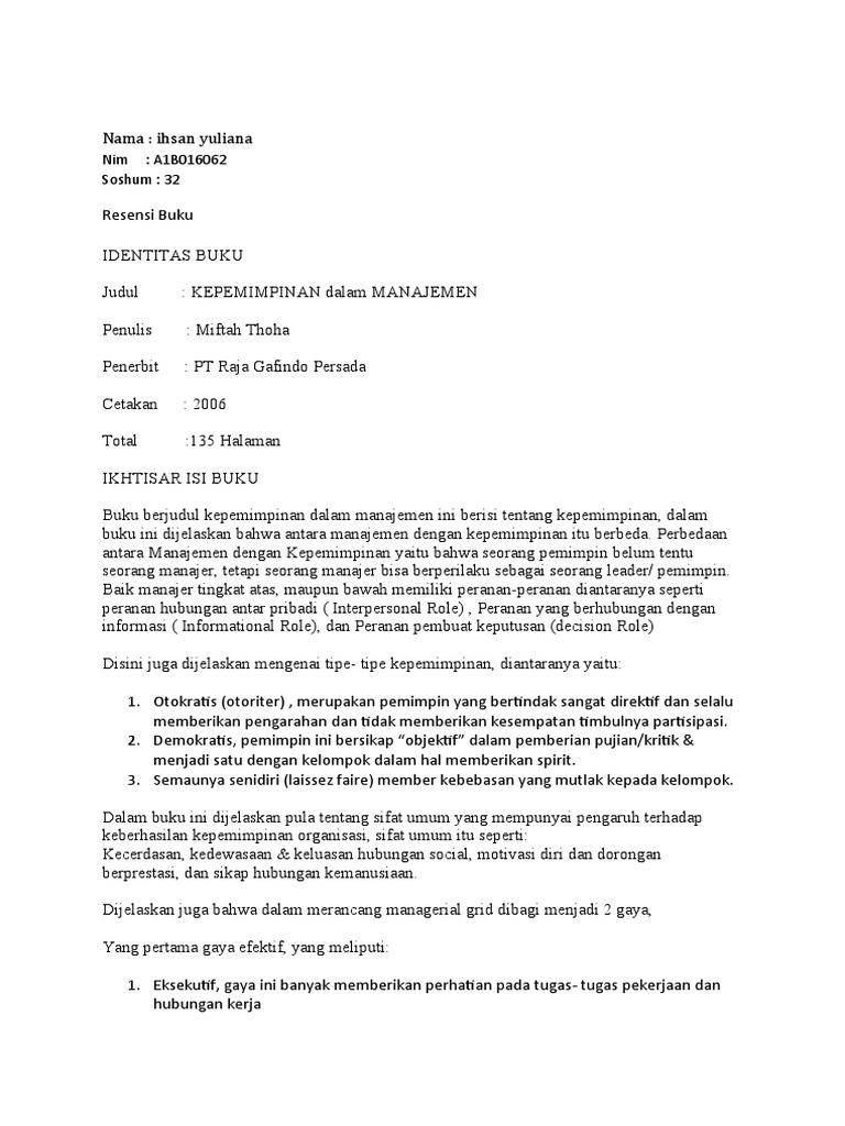 Tugas Ulasan Buku | PDF | Karier & Perkembangan