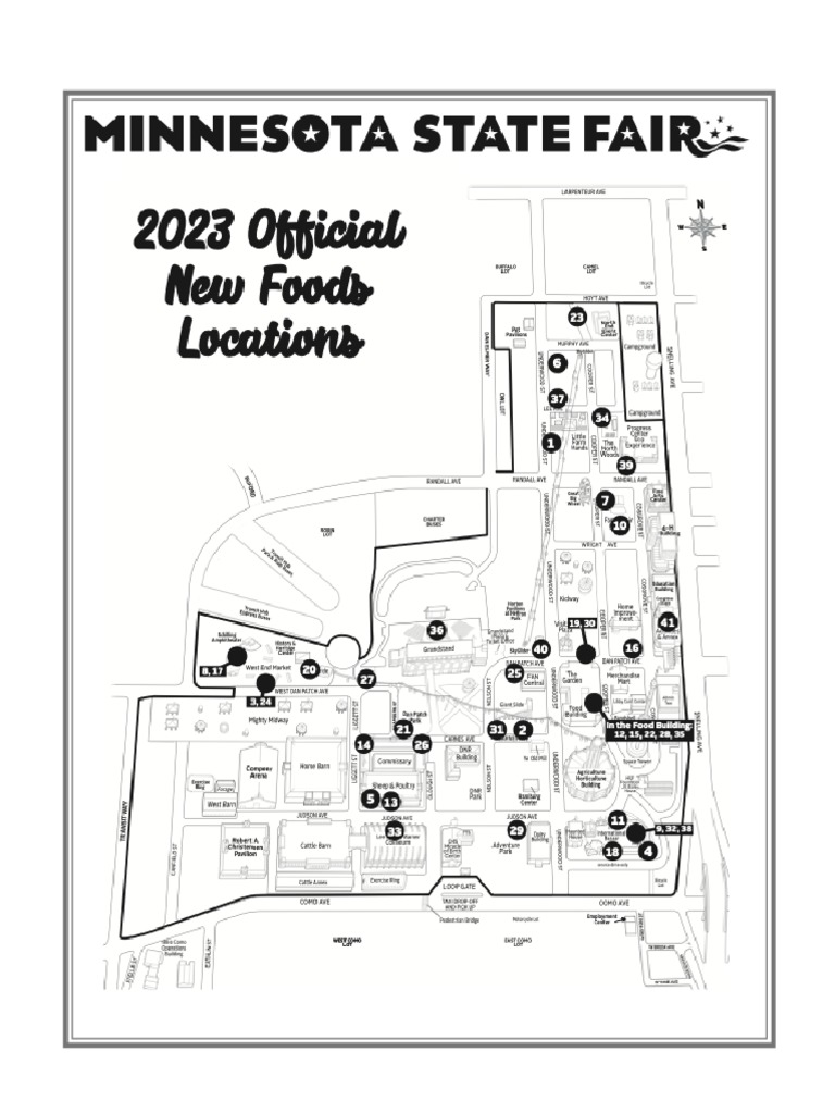 New Food Map - 2023 Minnesota State Fair | PDF
