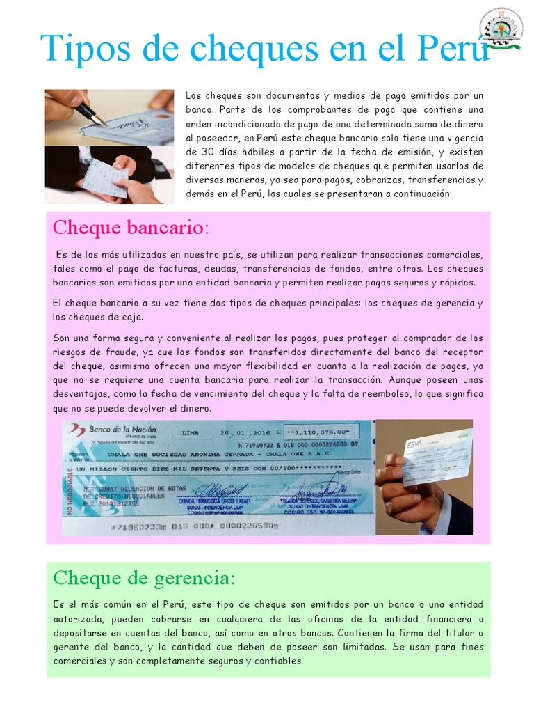Tipos de Cheques | PDF | Cheque | Bancos