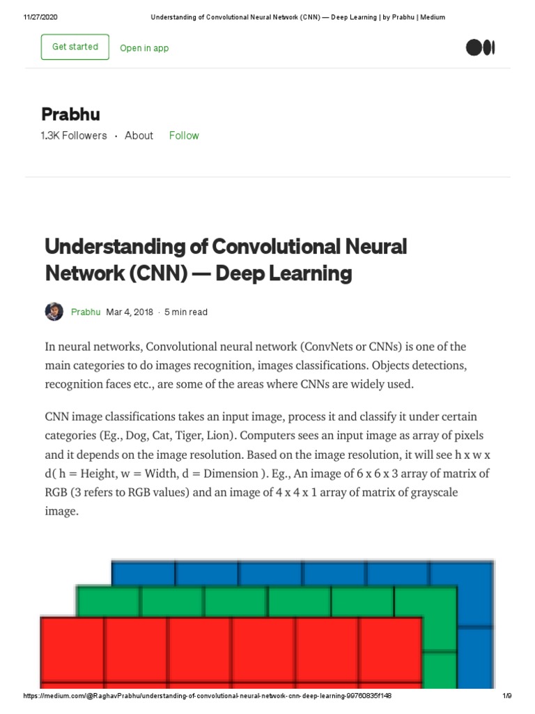Understanding of Convolutional Neural Network (CNN) | PDF | Deep ...