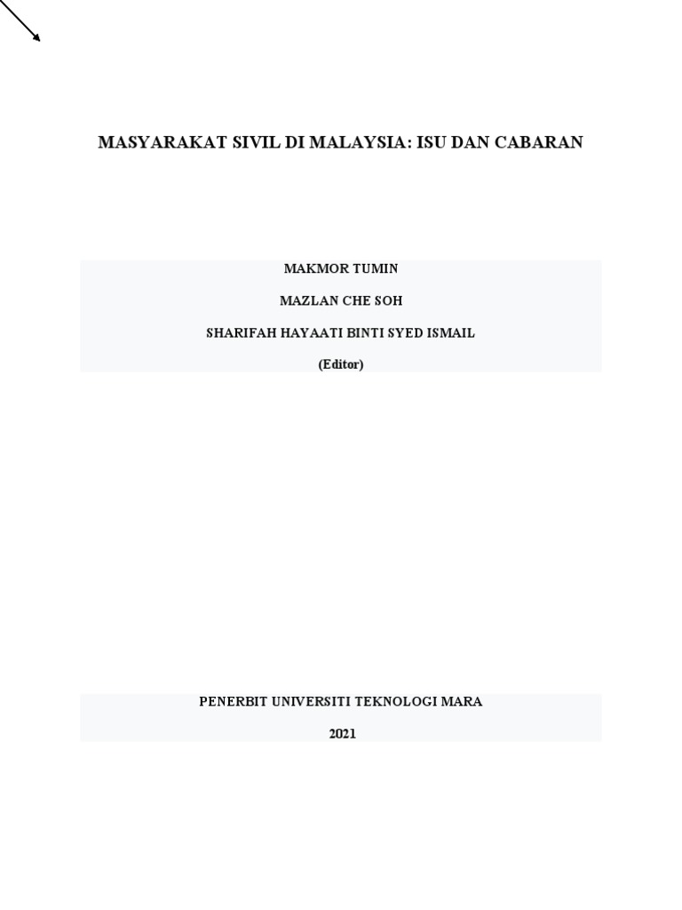 Latest 04.02.2022 - Masyarakat Sivil Di Malaysia - Isu Dan Cabaran - Sa ...