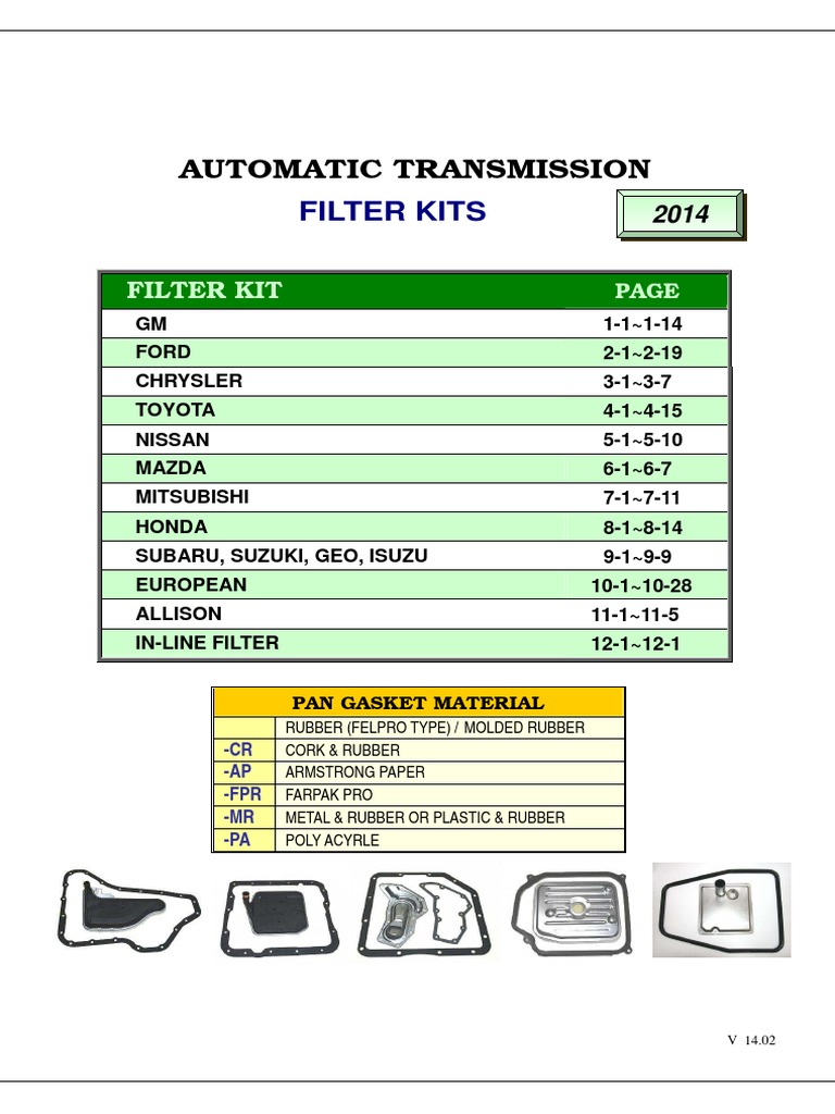 Filters Catalogue LS 2014 | PDF | General Motors | Motor Vehicle ...