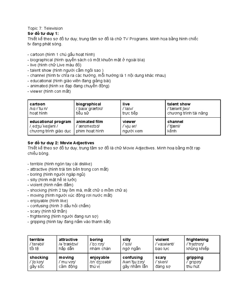S A - Topic 7 - Televison | PDF