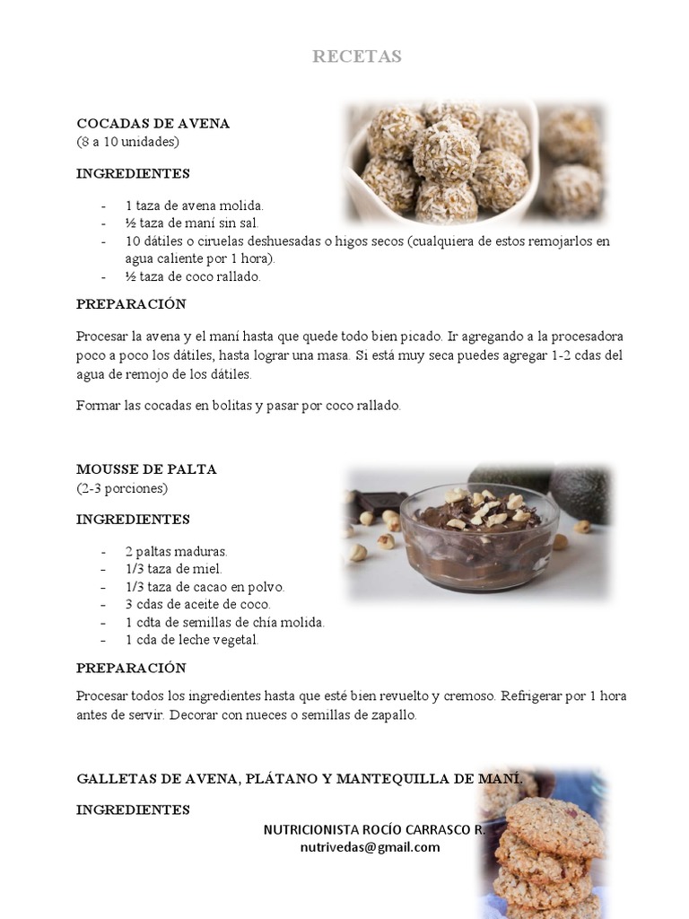 Opciones de Recetas Fáciles y Ricas | PDF | Vegetales | Huevo como alimento