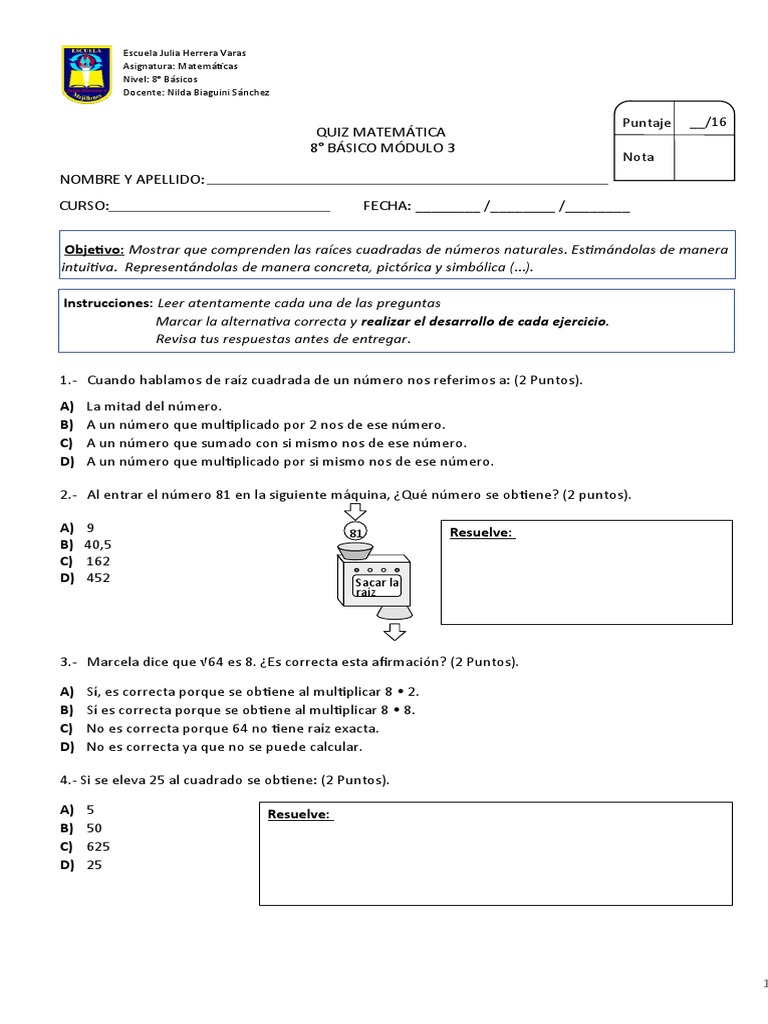 Octavos Módulo 3 | PDF | Aritmética | Matemáticas